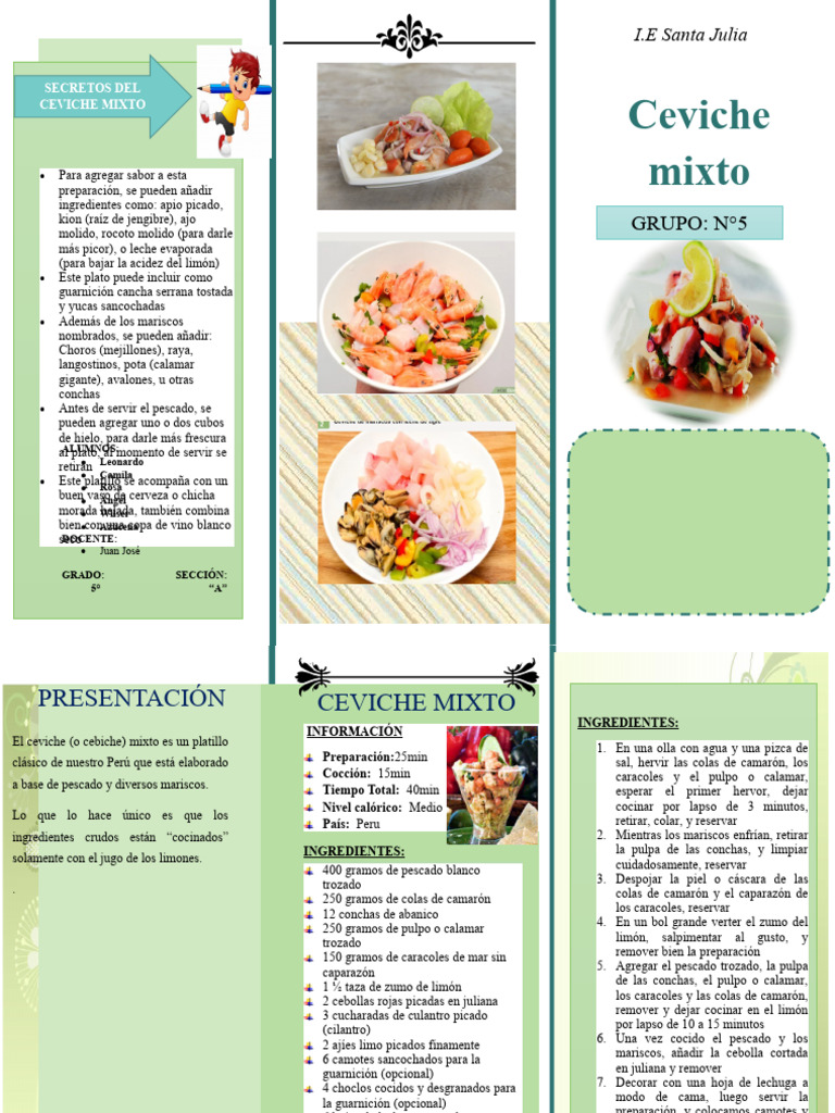 Ceviche | PDF | Mariscos | Cocina occidental