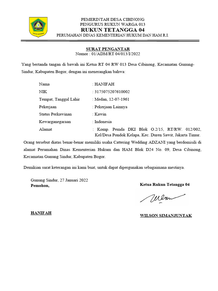 01-Adm-2022 SP Kdu | PDF