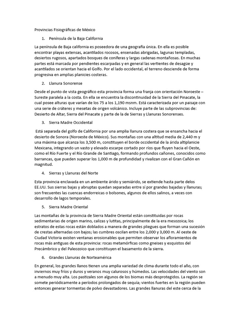 Geo Regiones | PDF | Roca (geología) | lago