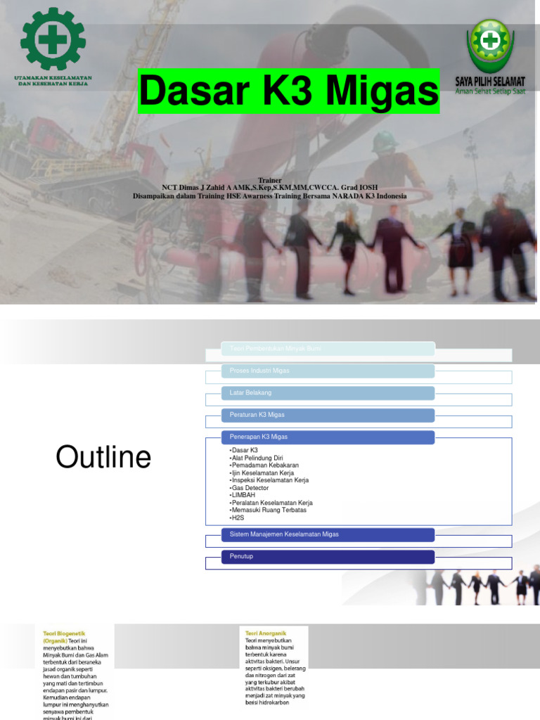 Materi K3 Migas - Coach Dimas Iqbal Marta | PDF