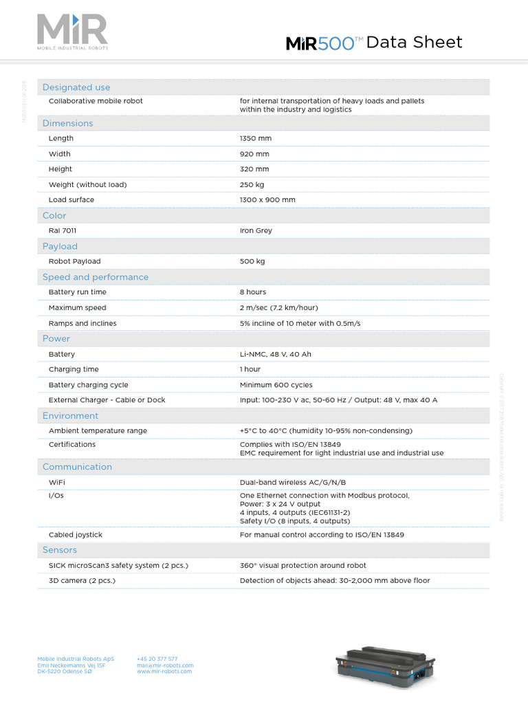 Mir500 Data Sheet | Download Free PDF | Battery Charger | Electrical ...