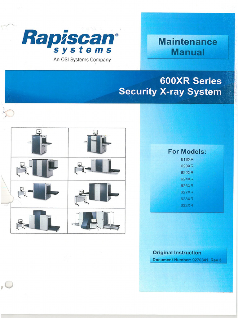 Manual Maintenance X-Ray Rapiscan | PDF