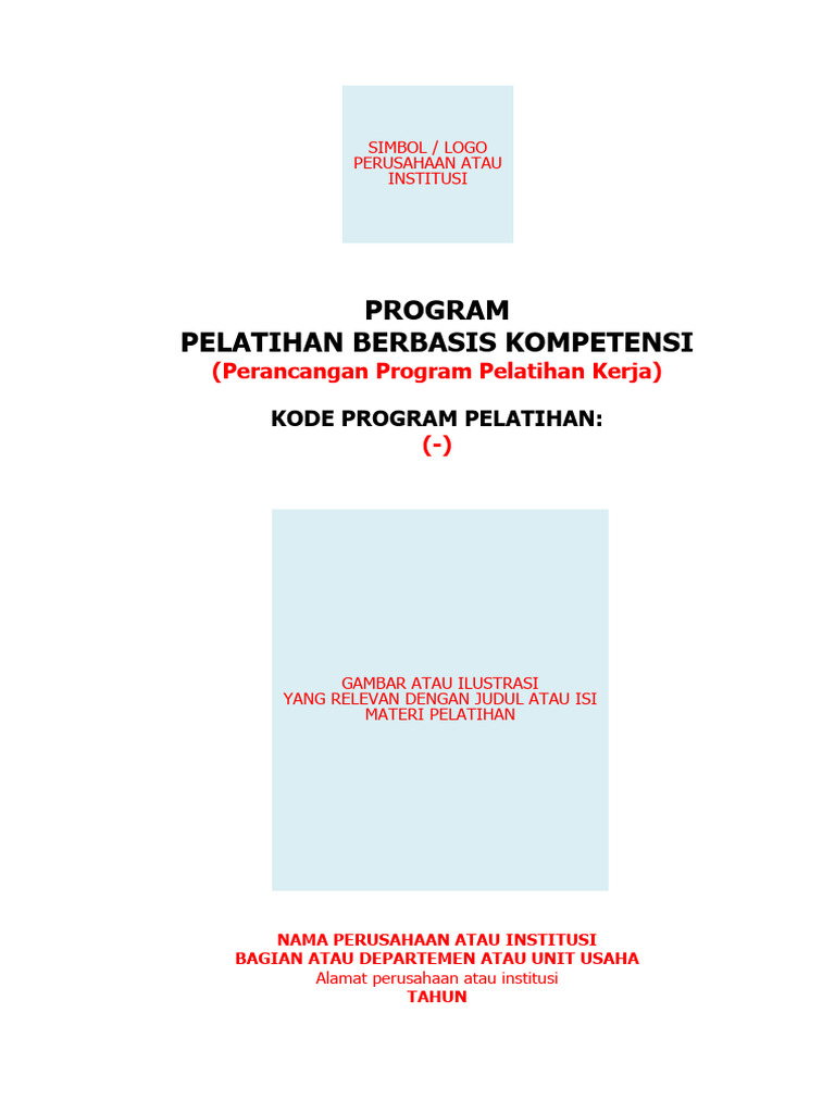 BUKTI 6a. PROGRAM PELATIHAN | PDF | Karier & Perkembangan