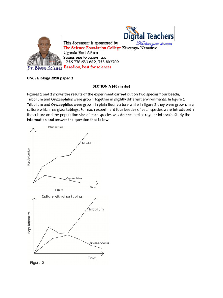 Uace Biology Paper 2 2018 Marking Guide | PDF | Tissue (Biology) | Heart