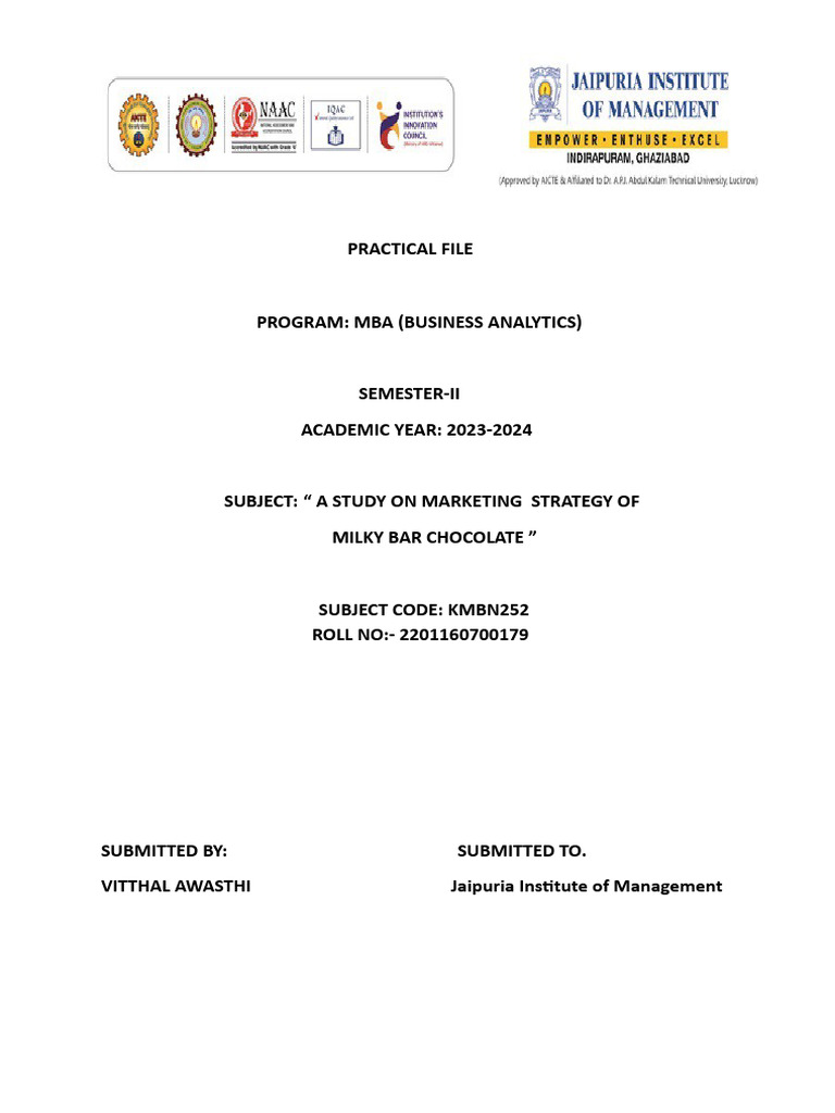 Mini Project 2 Semester Mba | PDF | Customer Satisfaction | Marketing