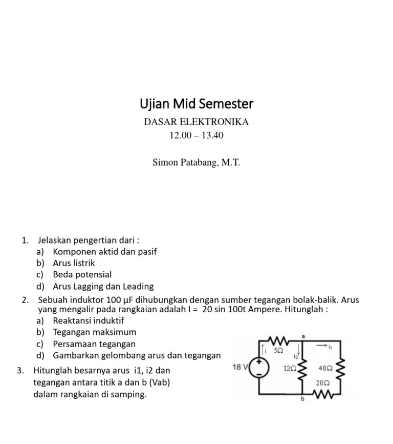 Ujian Mid Semester | PDF
