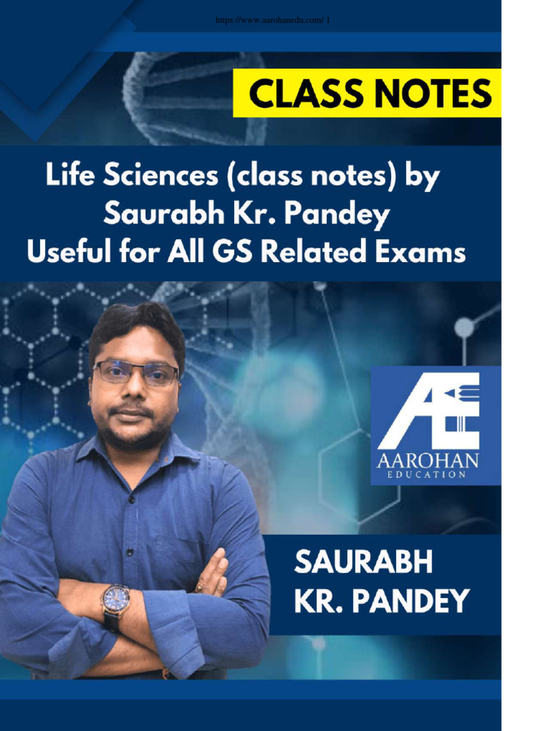 Life Sciences (Class Notes) by Saurabh KR - 20853699 - 2023 - 08!09!23 ...