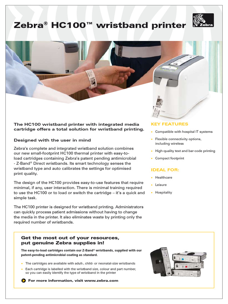 Zebra hc100 Barcode Printer | PDF | Printer (Computing) | Universal ...