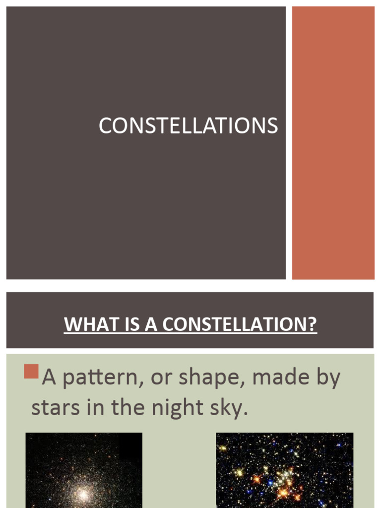 Constellations | PDF | Science & Mathematics