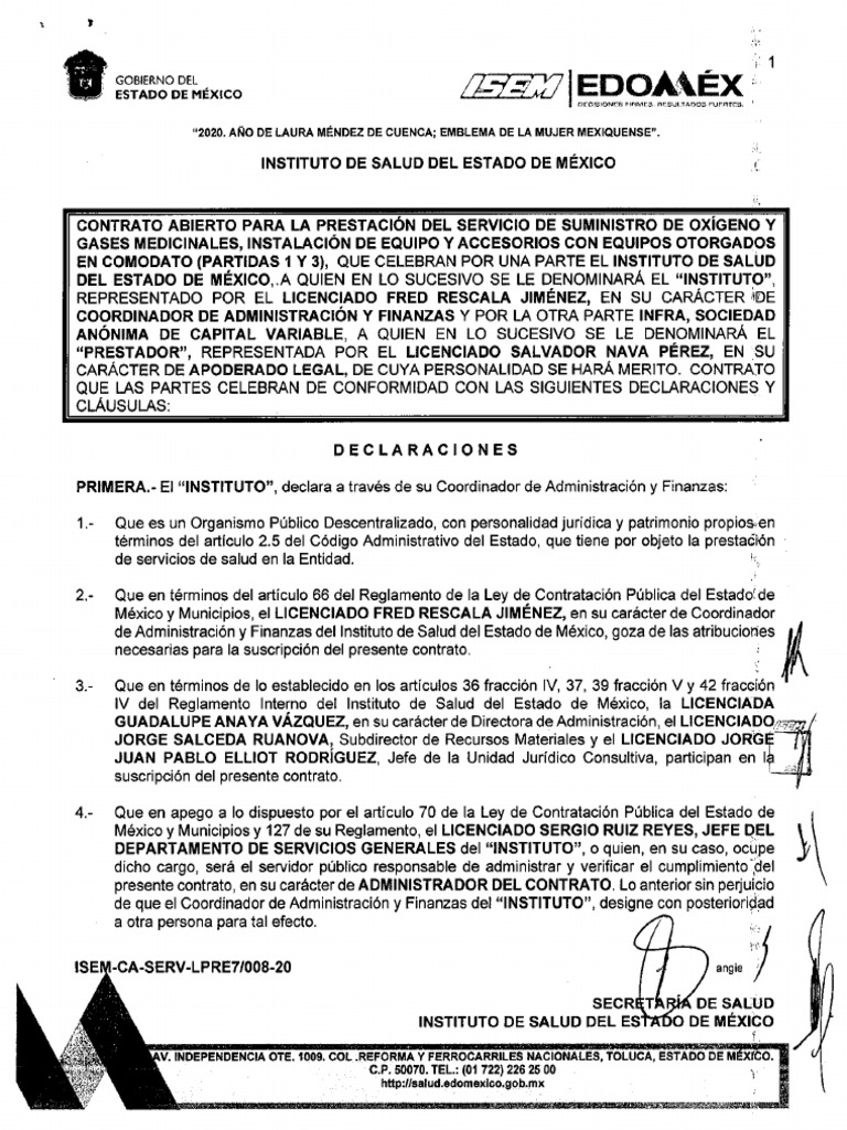 Contrato Infra | PDF