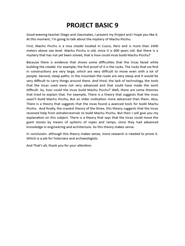 Project Basic 9 | PDF