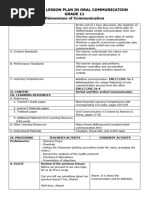 A Detailed Lesson Plan in Oral Communication | PDF | Nonverbal ...