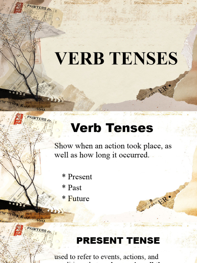 L5 Tenses of Verbs | PDF | Grammatical Tense | Verb