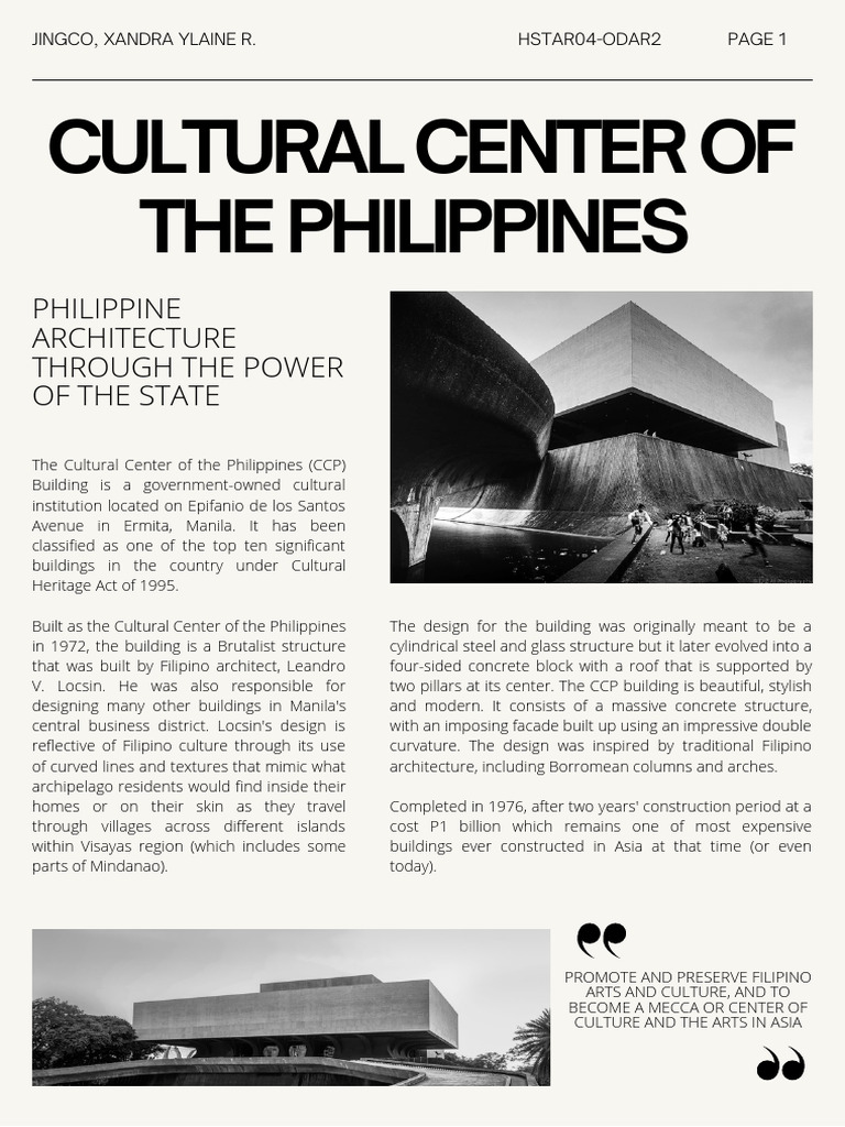 Cultural Center of The Philippines | PDF | Philippines
