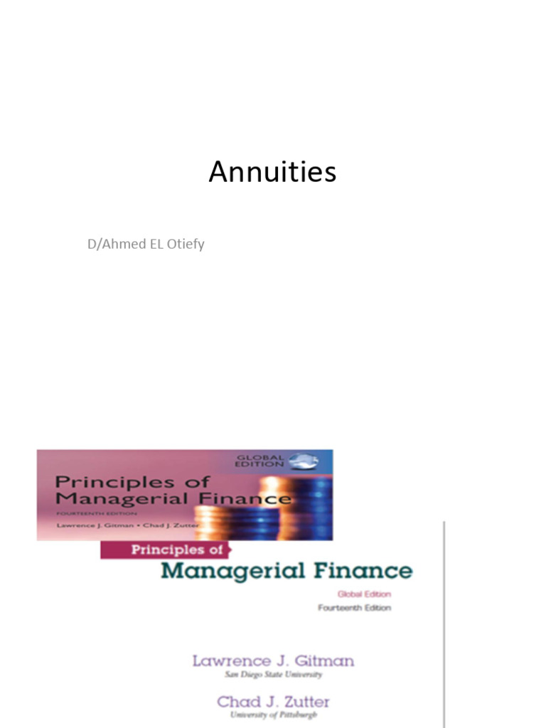 Annuities | PDF
