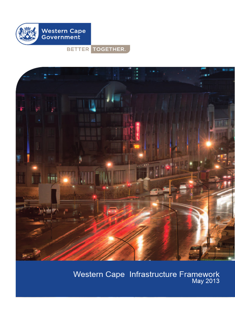 Western Cape Infrastructure Framework | PDF | Infrastructure | Transport