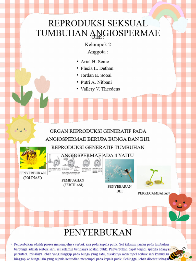 Reproduksi Seksual Tumbuhan Angiospermae NEW | PDF