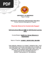 UCU-HBO MOdule 1 | PDF | Organizational Behavior | Personality Psychology