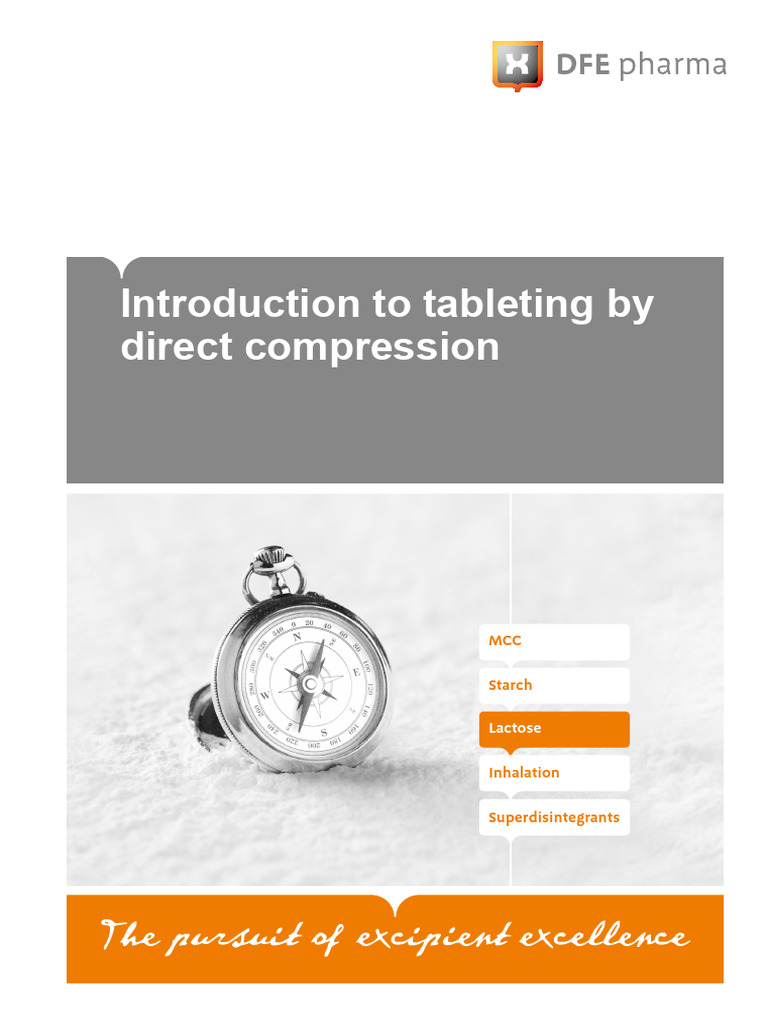 Introduction To Tableting by Direct Compression | PDF | Tablet ...