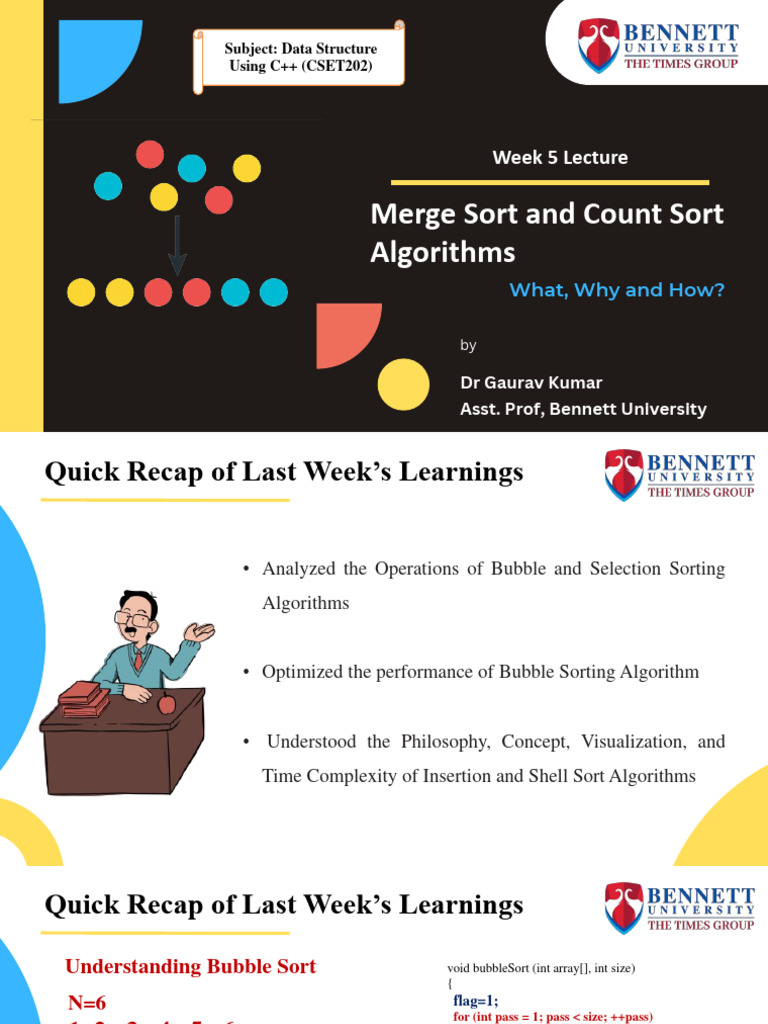 DS Week 5 Lecture by DR Gaurav | PDF | Time Complexity | Computing
