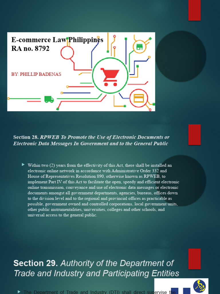 Ra 8792 | PDF | Copyright Infringement | E Commerce