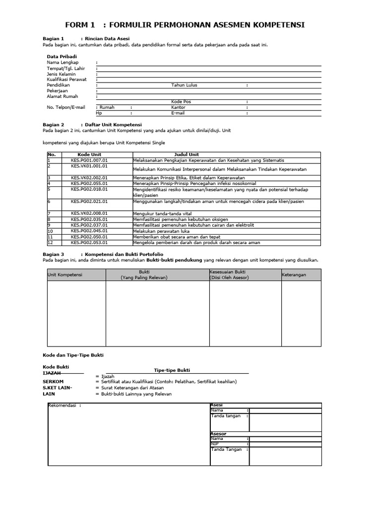 FORM 01-02-03 - Kamar Operasi | PDF