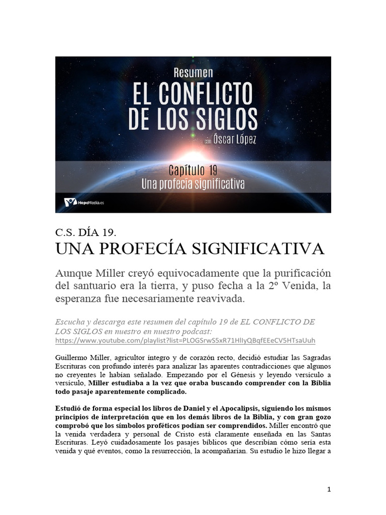 CS19 | PDF | Biblia | Profecía