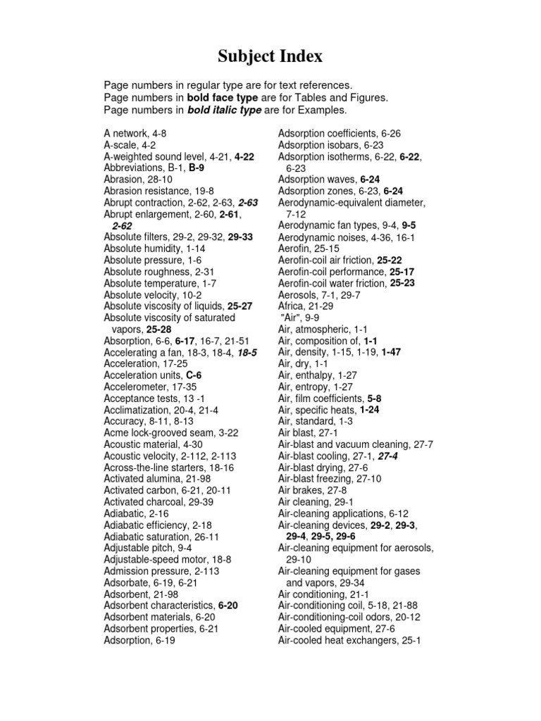Subject Index | PDF | Adsorption | Viscosity