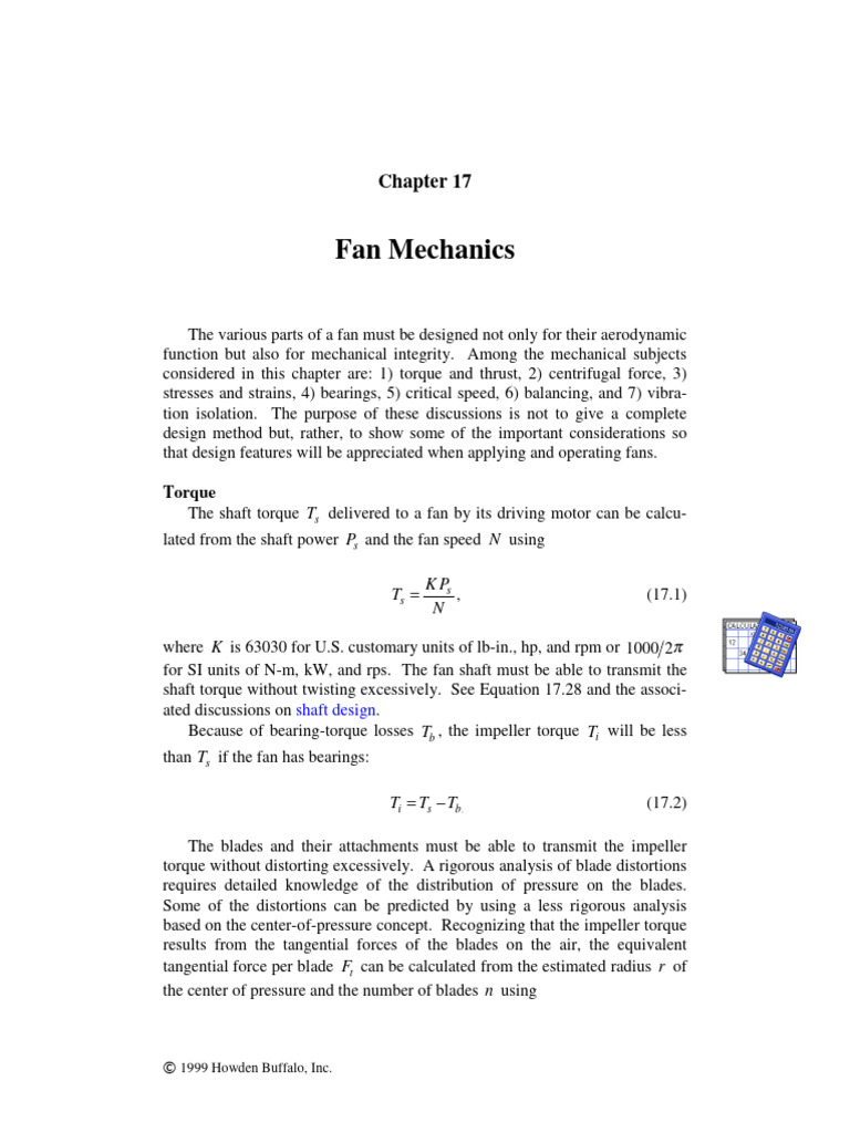Fan Mechanics: Torque | PDF | Stress (Mechanics) | Fatigue (Material)