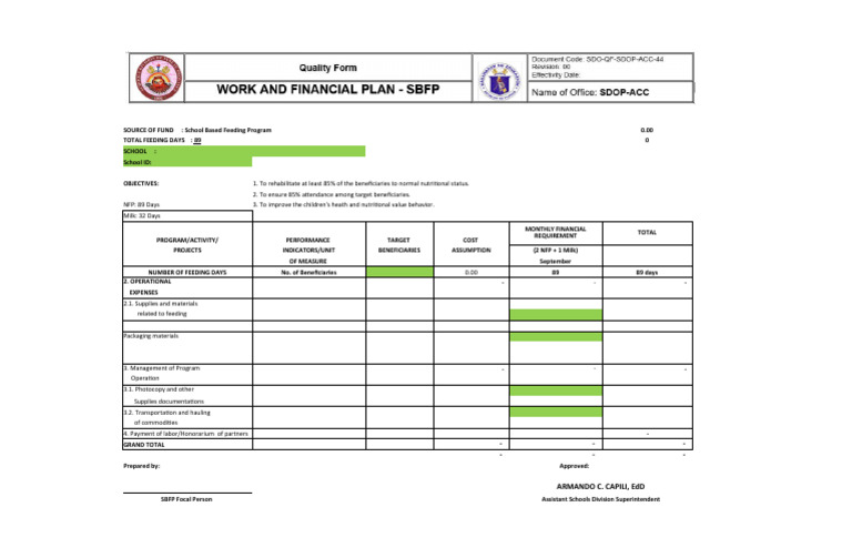 2023 SBFP Wfpcluster III IV | PDF | Economies