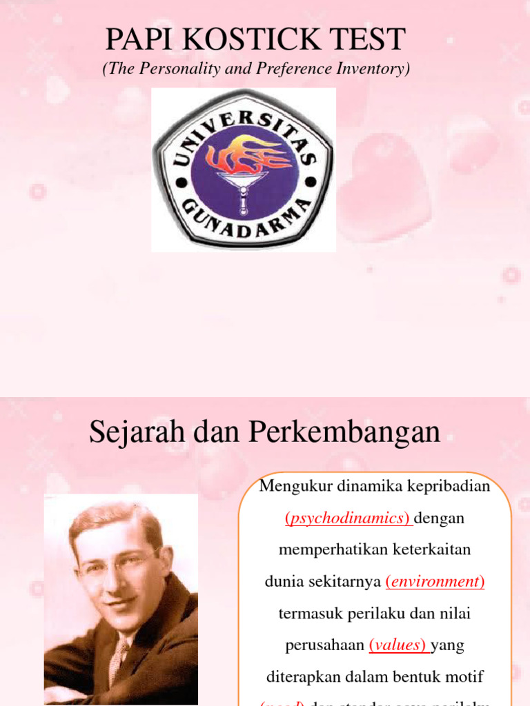 Papi Kostick Test | PDF