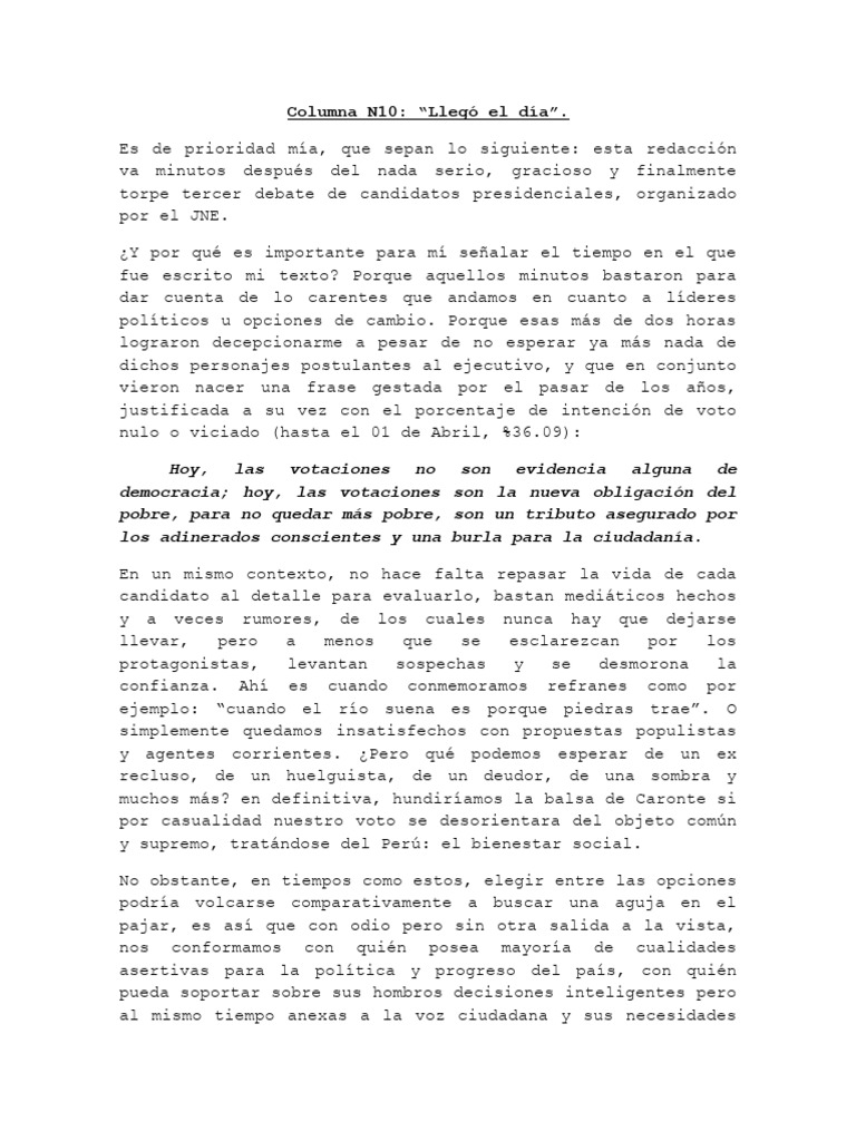 Columna N10 | PDF | Política