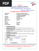 Calibration Certificate Template | PDF