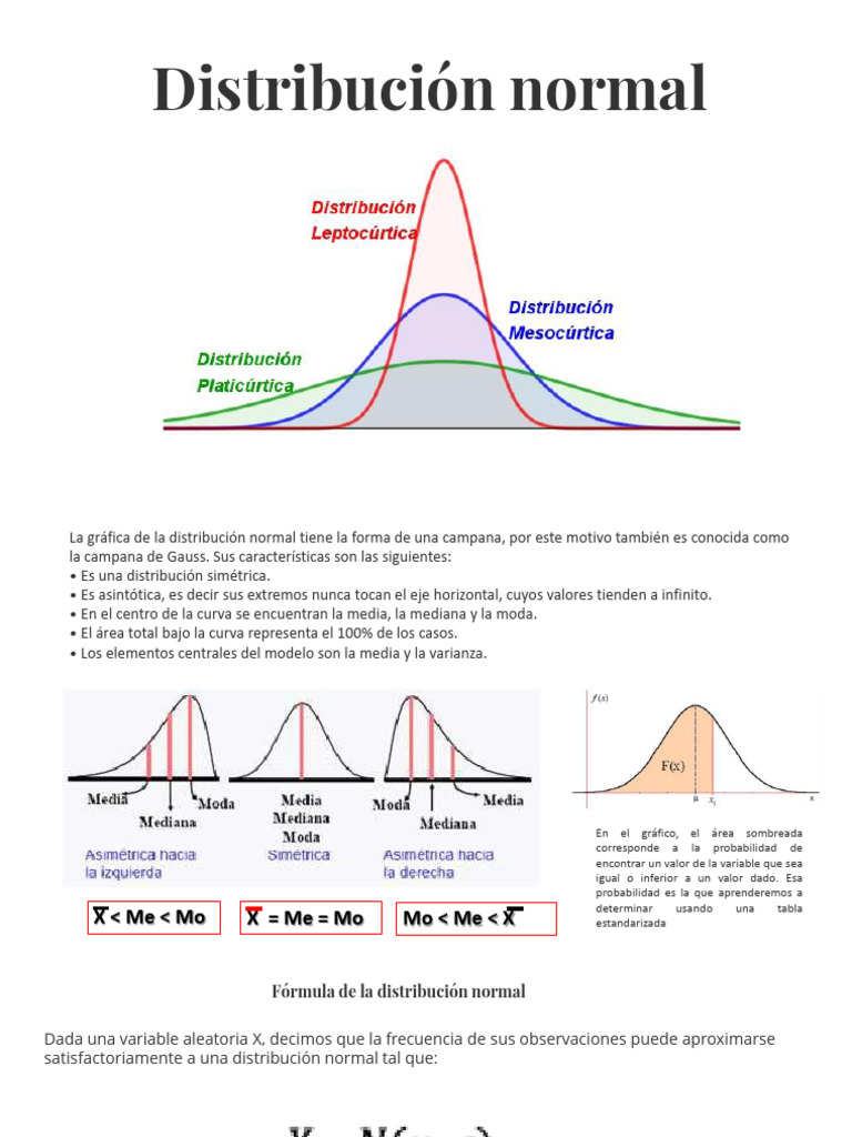 Distribucion Normal | PDF | Distribución normal | Análisis matemático