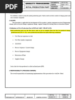 Initial Production Parts Control Process | PDF | Packaging And Labeling ...