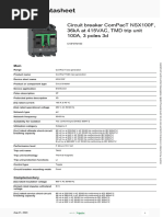 Product Datasheet: Circuit Breaker Compact Nsx100F, 36ka at 415vac, TMD ...