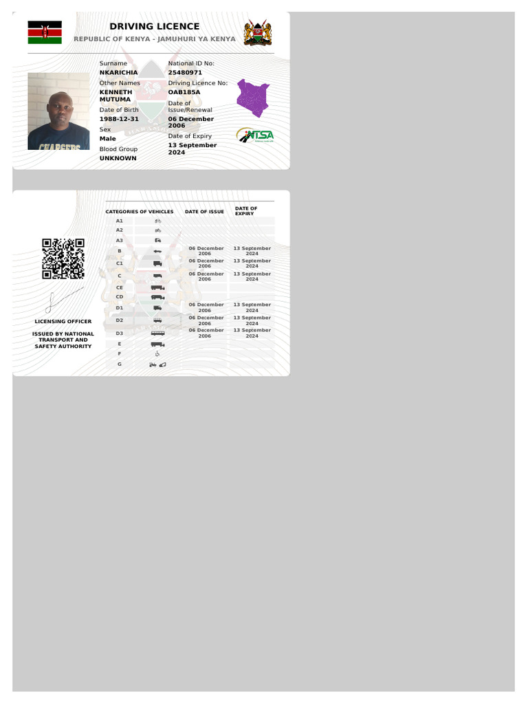 DLR 5OQUMMABA Electronic Driving License | PDF