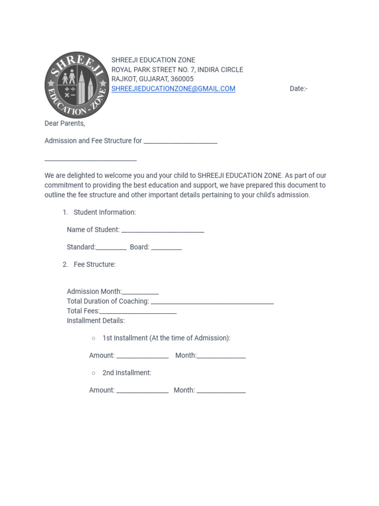 Fees Explain Documents | PDF