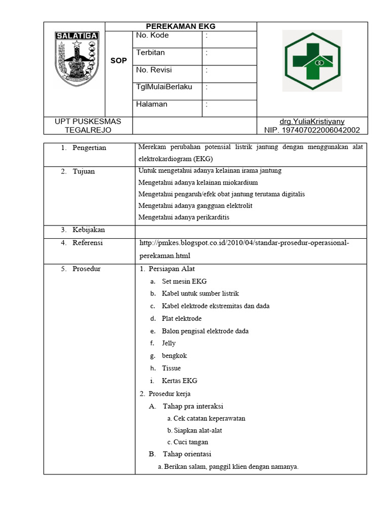 Spo Perekaman Ekg | PDF