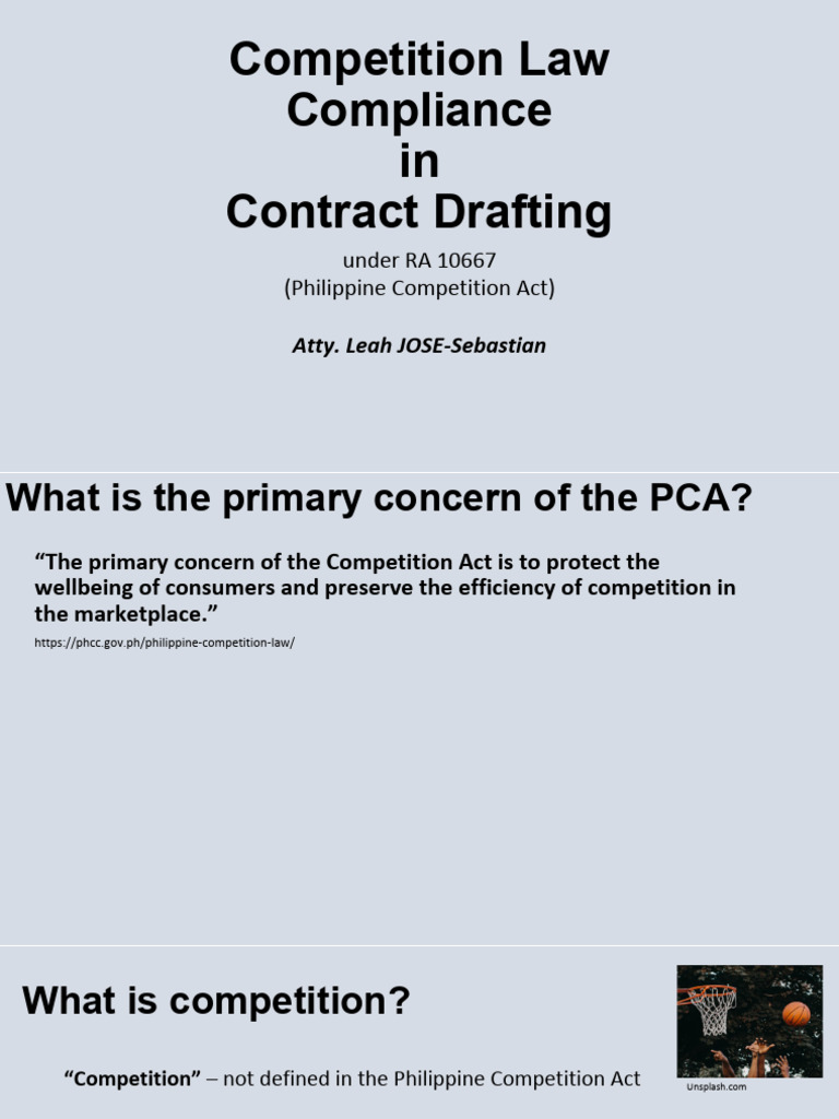JOSE-SEBASTIAN - MCLE - Competition Law Compliance in Contra GVIePuT ...