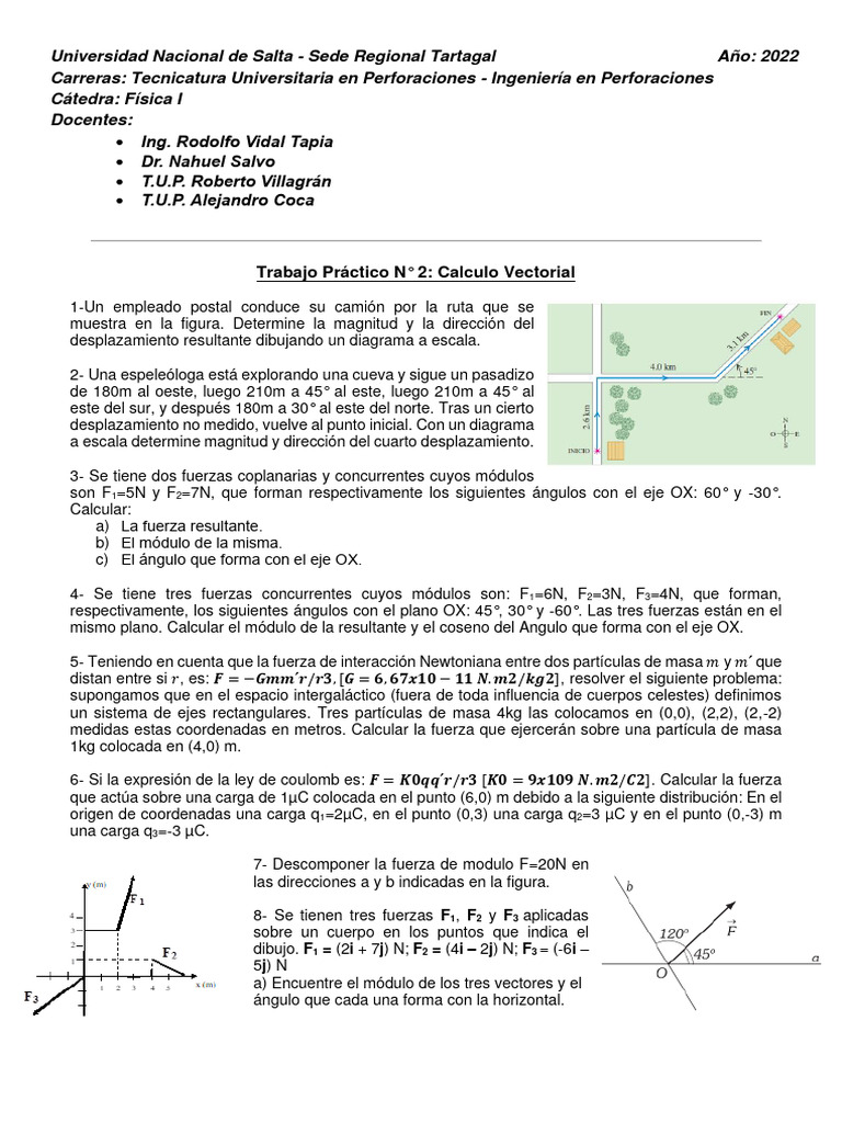 Tp2.calculo Vectorial.2022 | PDF | Vector Euclidiano | Mecanica clasica Tp2.calculo Vectorial.2022 | PDF | Vector Euclidiano | Mecanica clasica