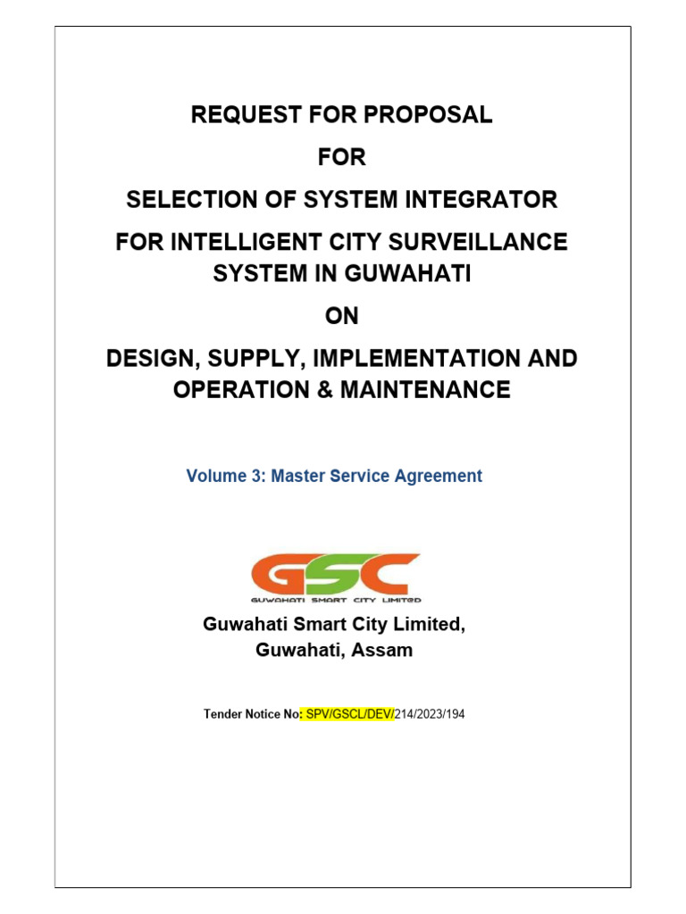 Volume3 CCTV | PDF | Request For Proposal | Business