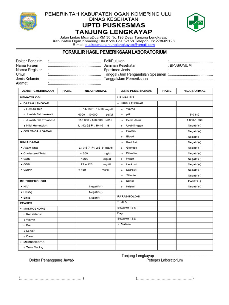 Form Laboratorium | PDF