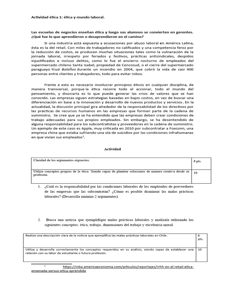 Ã Tica y Negocios (3104) | PDF | Outsourcing | Business