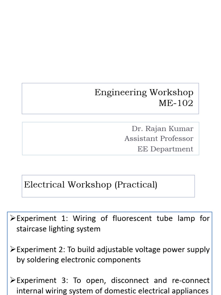 Experiment 1 | PDF | Fluorescent Lamp | Incandescent Light Bulb
