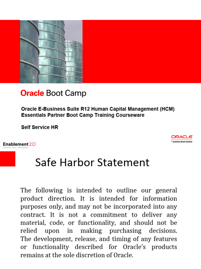 Oracle EBS R12 HCM Training Guide | PDF | Oracle Corporation | Employment