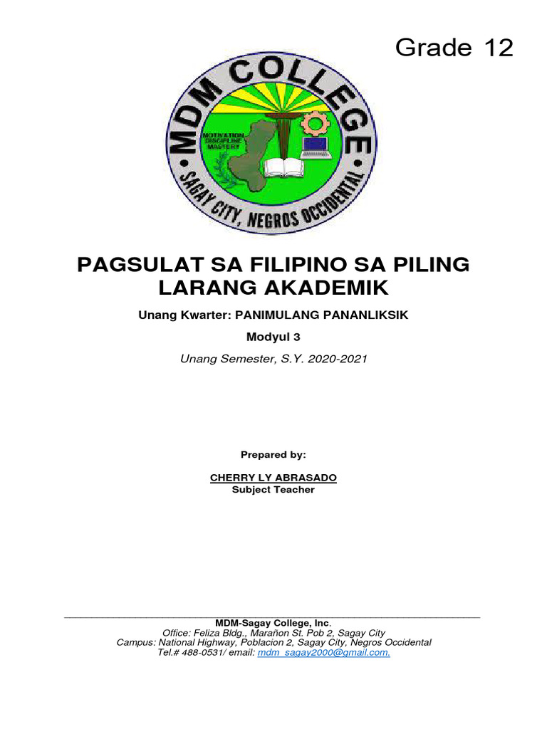 Module 3 Piling Larangan Pdf
