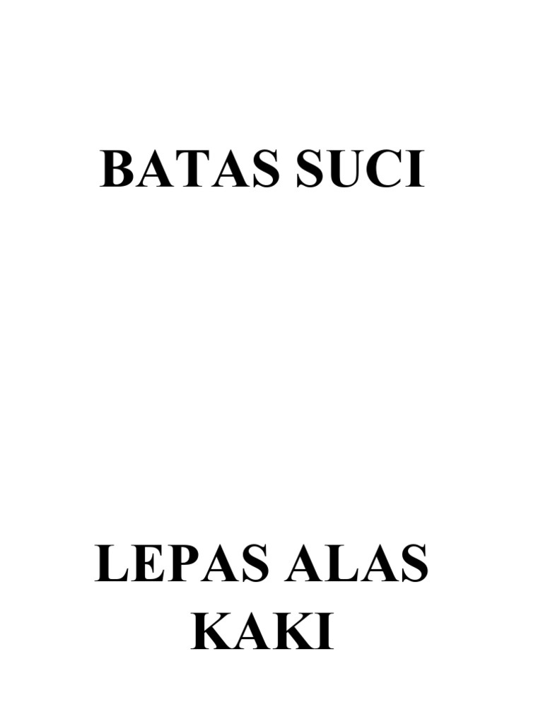 Batas Suci | PDF