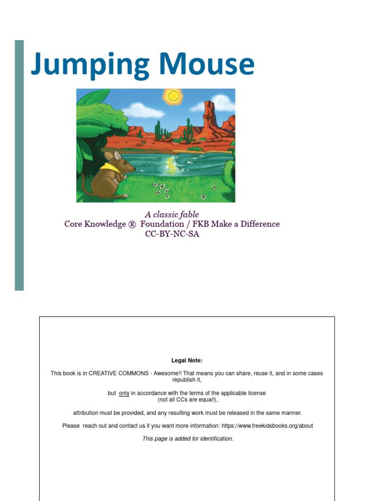 2309 Jumping Mouse CKF FKB | Download Free PDF | Creative Commons License