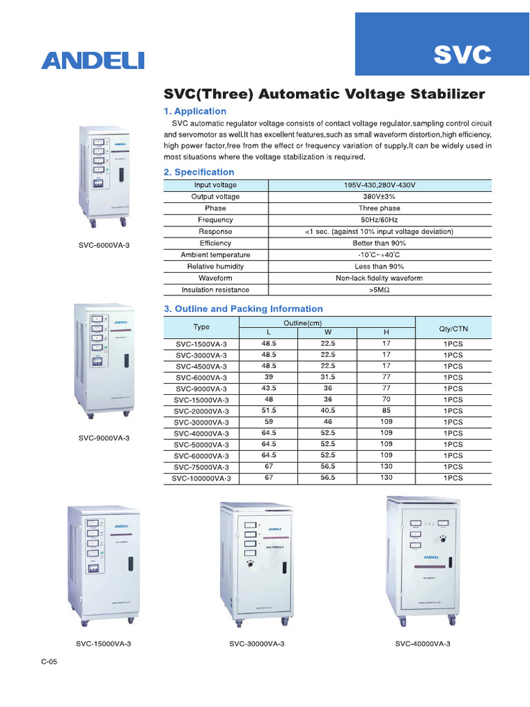 Andeli Stabilizer Datasheet | PDF